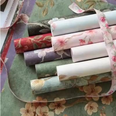Cina Carta di avvolgimento a base di fiore di alta qualità a pasta mista in rilievo per la stampa retrò-artistica cinese in vendita
