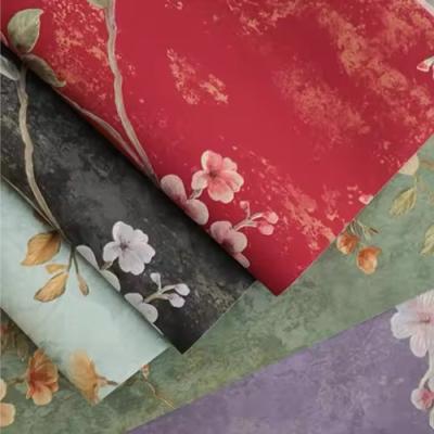 Cina Carta di avvolgimento a base di fiore di alta qualità a pasta mista in rilievo per la stampa retrò-artistica cinese in vendita