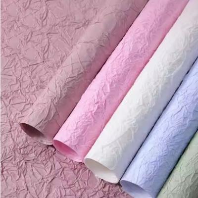 Cina Carta di confezionamento floreale a texture di pietra per imballaggi sostenibili di bouquet di fiori in vendita