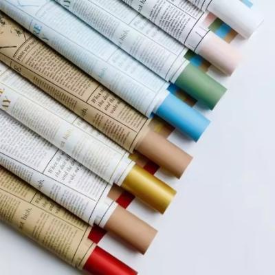 Cina Carta di avvolgimento a doppio colore impermeabile per fiori di polpa per bouquet di lusso 58*58cm in vendita
