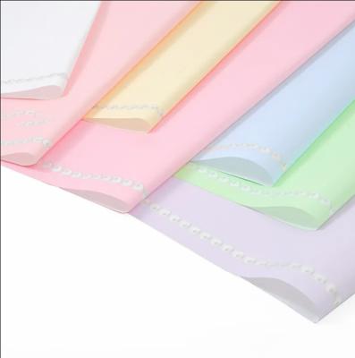 China Pearl Pattern Waterproof Korean Paper Ouya Paper Fresh Flower Wrapping Paper DIY Floral Material Bouquet Wrapping Paper for sale