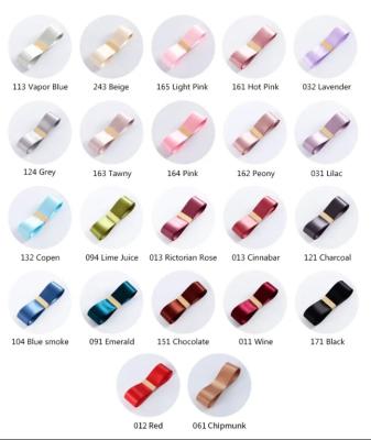 Cina 25MM*40Y nastro di raso personalizzato per imballaggi per decorazioni floreali in vendita