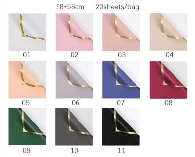 Cina Carta di avvolgimento di fiori spessa impermeabile per fiori freschi colore personalizzato multicolore in vendita