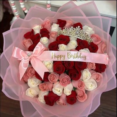 Cina Carta di avvolgimento di bouquet di fiori in colore personalizzato in stile coreano impermeabile in vendita