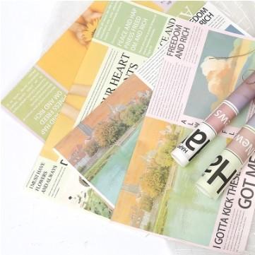Cina Carta di avvolgimento per fiori da giornale in 2 colori per imballaggi regalo in vendita