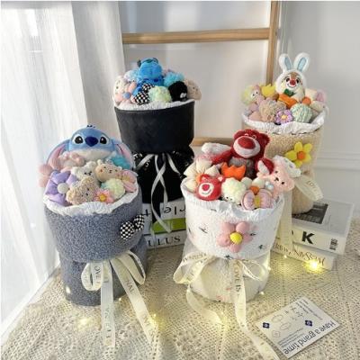 China Valentine's Day Gift Idea Creative Plush Doll with Light Simulation Bouquet and Multiple Color Options for sale