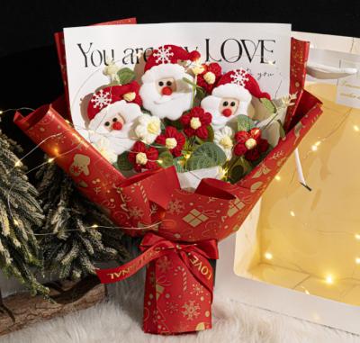 China Bouquet de flores simulação de lã de 20x33cm de tricô à mão com opções de cores múltiplas à venda