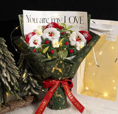 China Bouquet de flores simulação de lã de 20x33cm de tricô à mão com opções de cores múltiplas à venda