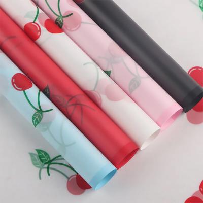 China Customized Color Lizhiran Cherry Blossom Matte Waterproof Flower Wrapping Paper 60*30*3cm Packing Size for Flower Arrangement for sale