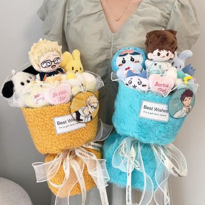 China Anime Haikyuu!! Volleyball Boy Plush Doll Bouquet - Creative 2D Gift for Boyfriend/Husband, Qixi Valentine's & Birthday Present for sale