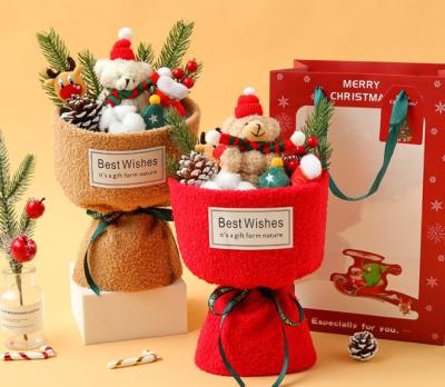 Cina Bouquet di fiori per l'orso di peluche di Natale - Un bel regalo per lei, il miglior regalo per le vacanze in vendita