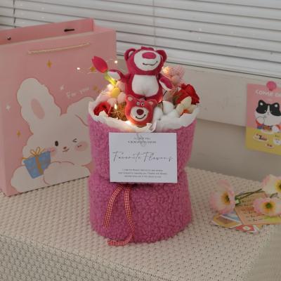 中国 子供の日用 カラフルな漫画人形花束 20x35cm 多色 販売のため