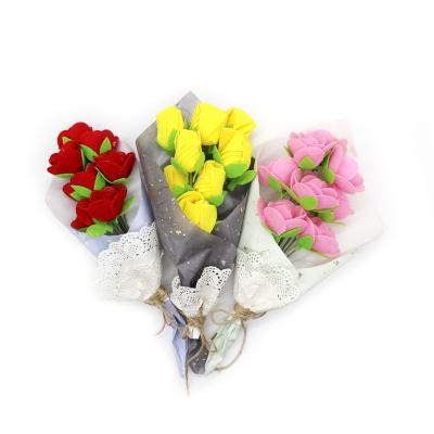 China 18x33cm Non-woven Fabric Children's DIY Handmade Flower Bouquet Perfect for Teachers' Day and Mother's Day for sale
