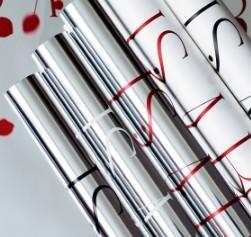 China Blütenverpackungspapier Rose Blütenblätter Spiegelpapier zu verkaufen