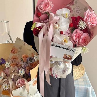 China Muttertag Ewige Nacht Sternenfluss Blumenverpackungspapier, verdickte Rosenstrauß Verpackung, Blumenpapier, Blumenkunst, Blumenladen handgefertigte Materialien zu verkaufen