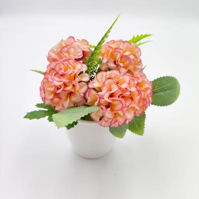 China Artificial hydrangea decorative flowers for the living room at home for sale