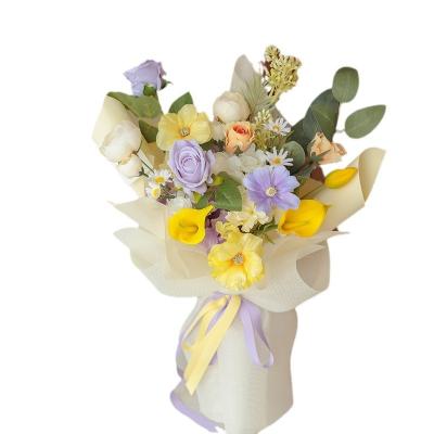Cina 1.0 nastro opaco colore massello poliestere fiore fascio imballaggio cintura di forgiatura a mano scatola regalo torta decorazione cintura in vendita
