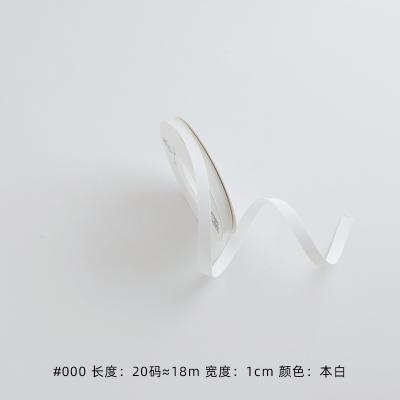 Cina 1.0 nastro opaco colore massello poliestere fiore fascio imballaggio cintura di forgiatura a mano scatola regalo torta decorazione cintura in vendita