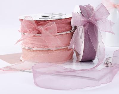 China Flower clothes, super sweet gauze belt, solid color, wavy snow gauze, embroidered silk ribbon, fresh flowers, gifts, bows, manufacturers, spot wholesale for sale