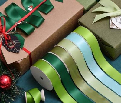 China Spot wholesale 4cm color satin ribbon, colored head flower decoration accessories, clothing accessories, gift packaging ribbons for sale