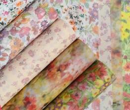 China Kleine bloemen serie enkel licht papier Bloemen verpakkingspapier Te koop