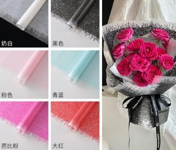 Cina carta da imballaggio a fiore a tessuto Ni Guang Ke impermeabile in vendita