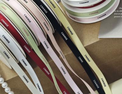 China Xi Hua Mirror English Ribbon Matte High Grade Milk Silk Satin Ribbon Flower Packaging Material Gift Box Handmade DIY Material for sale
