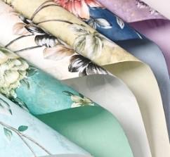 China Waterproof Fragrant Rose Art Paper Flower Packaging Paper for sale