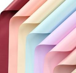Cina Carta di primo amore in stile coreano di colore massiccio carta Ouya carta di imballaggio di fiori carta in vendita