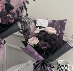 Cina Carta da imballaggio per fiori con disegno marmoreo in vendita