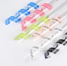 Cina Carta di imballaggio per fiori di vetro minimalista colorata in vendita