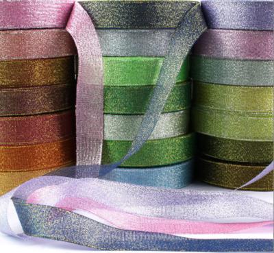 China 2cm wide gold and silver scallion ribbon gift packaging ribbon Christmas ribbon ribbon ribbon cake box packaging decorative ribbon for sale