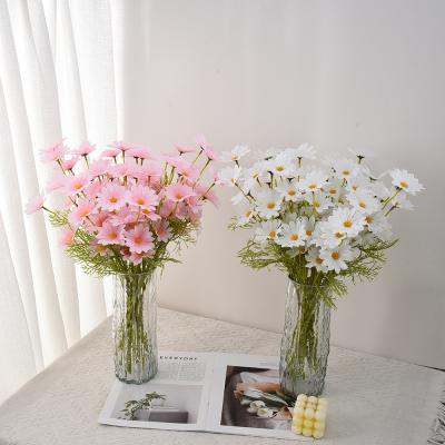 China Chamomile, daisies, artificial flowers, living room ornaments, home decoration, photography props, wedding bouquets, artificial flowers for sale