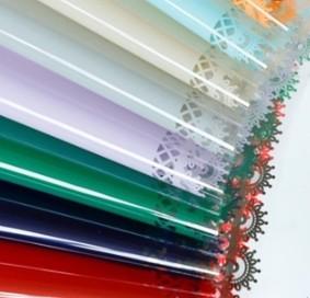 Cina Carta di vetro di pizzo, impermeabile, materiale floreale, carta da imballaggio per fiori in vendita