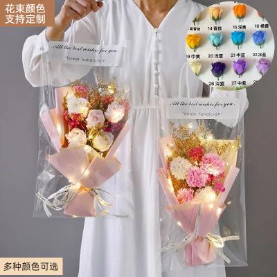 中国 バレンタインデー ギフト クリエイティブ ハンドヘルド 石けん ローズ バンド 紫陽花 完成品 女性の日 クリエイティブ ギフト 商品の卸売 販売のため