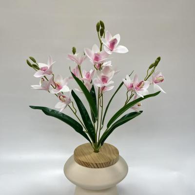 China New Product Simulation Flower 5-Fork Bundle Huilan Living Room Home Furnishings Hotel Ornaments Photography Decoration Fake Bouquet for sale
