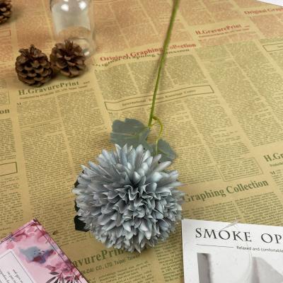 Cina Nuovo produttore fornisce fiori artificiali a sfere di cipolla singola in magazzino per fiori di seta da matrimonio, decorazioni domestiche e corone di Natale. in vendita