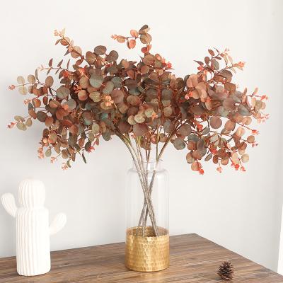 China The Keisen series money Leaf home desktop is a simulation plant of Japanese autumn eucalyptus leaves for sale