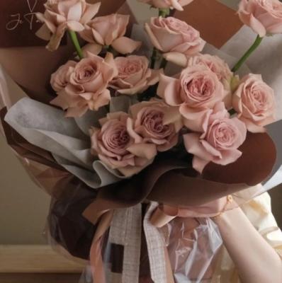 China Roll Fenghua series flower wrapping paper, waterproof thickened kraft paper, roll flower wrapping paper, Korean solid-color paper for sale