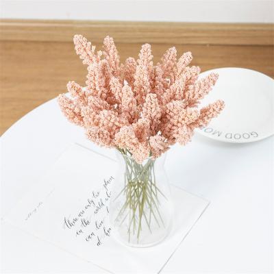 China Foam wheat ear lavender wedding simulation bouquet, artificial handcrafted artificial flowers, cross-border plant decoration, photo props for sale