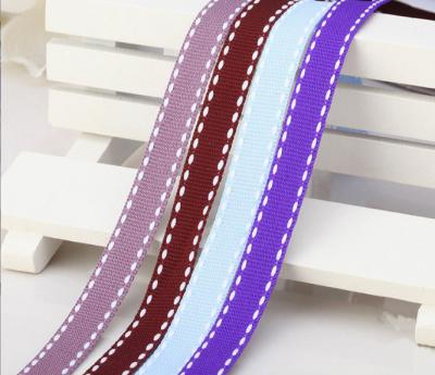 China Meisida ribbon polyester ribbon flower packaging ribbon double-sided jumper jump point ribbed ribbon bow ribbon for sale