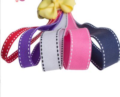 China Meisida ribbon polyester ribbon flower packaging ribbon double-sided jumper jump point ribbed ribbon bow ribbon for sale