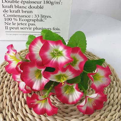China Simulated morning glory, trumpet flower, fake flower, bundle morning glory, silk flower, engineering soft decoration, simulated flower, cross-border artificial flower for sale