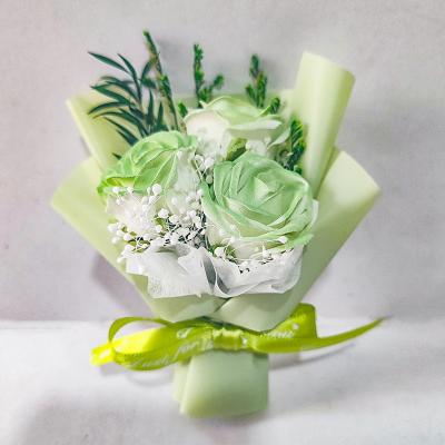 China Seife Blume rote Rose Blumenstrauß für Freundin am Qixi Valentinstag Geburtstag Geschenk Auto Blumenstrauß zu verkaufen