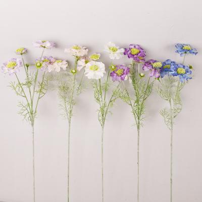 China Simulation Wheel Peak Chrysanthemum Pine Cordyceps Home Fake Flower Placement Props Decoration Cornflower Simulation Flower Plastic for sale