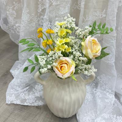 Cina Bouquet di fiori simulato, bouquet di fiori artificiali primaverili di Venere, tavolo di fiori di seta transfrontaliero fiore artificiale, bouquet di rose, fiore legato a mano in vendita