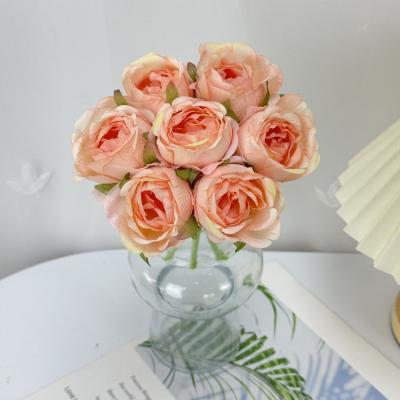 Cina In stile rose, fiori finti, vasi di fiori, fiori a mano, foto di San Valentino, bouquet di fiori, regali di compleanno, decorazioni in vendita
