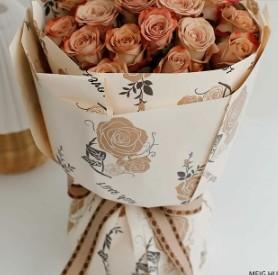 China 30-45 dagen verzendtijd voor Dreamy Rose waterdicht bloemenverpakkingspapier in vele kleuren Te koop