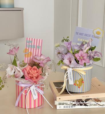 China Bloemistenmaterialen Dag van de Leraar Dopamine Serie Lint Bloemen Enkele Boeket Riem voor Bloemverpakking Stof Te koop