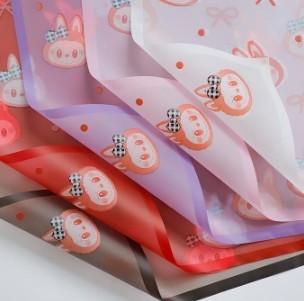 Cina Labubu Magic Edge Mist Paper Love Bow Flower Paper di imballaggio in vendita